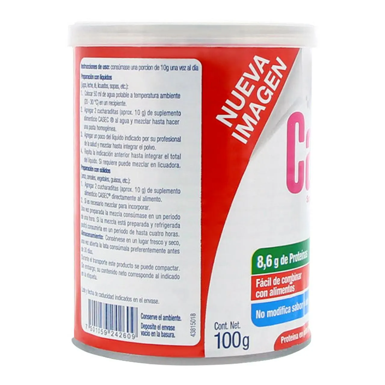 Casec Boost Suplemento Alimenticio Proteína En Polvo Con 100 G - Compra ...