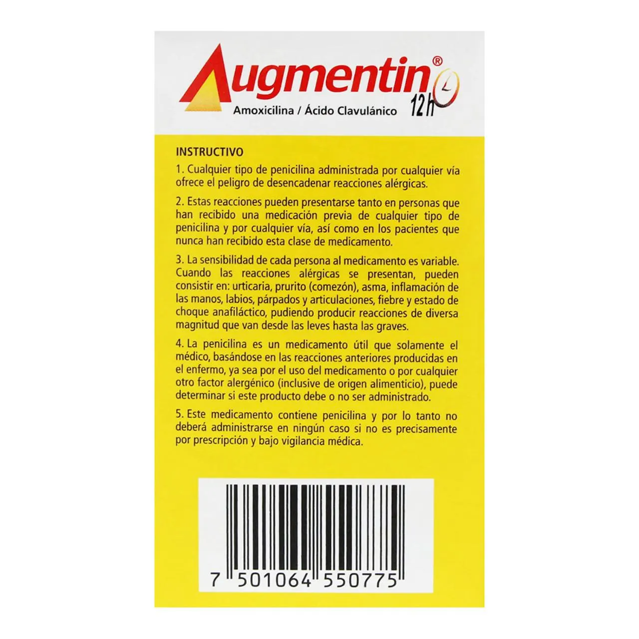 Augmentin Pediátrico 200/28.5 Mg Suspensión Oral 40 Ml - Farmacia Prixz