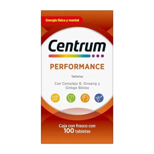Centrum Performance Multivitamínico Con 100 Tabletas - Farmacia Prixz