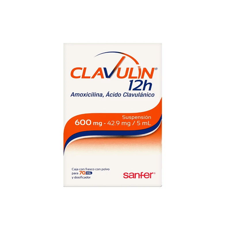 Clavulin 12H 600/42.9 Mg Con 70 Ml De Suspensión - Compra en Prixz