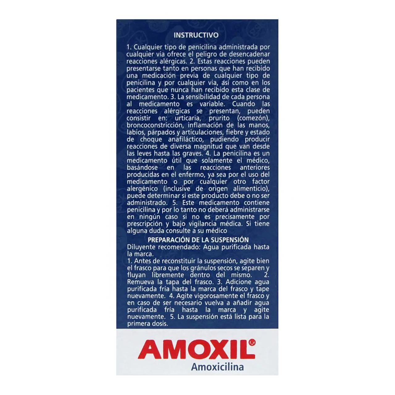 Amoxil 250 Mg Con 75 Ml De Supensión - Compra en Prixz