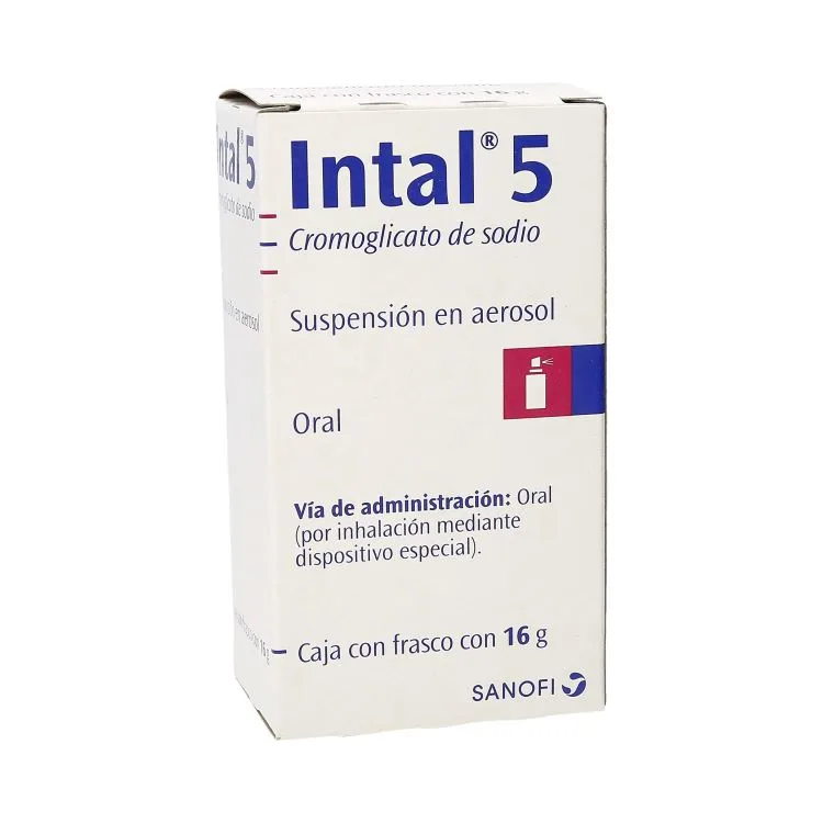 Intal 5 suspensión aerosol frasco con 16g - Farmacia Prixz
