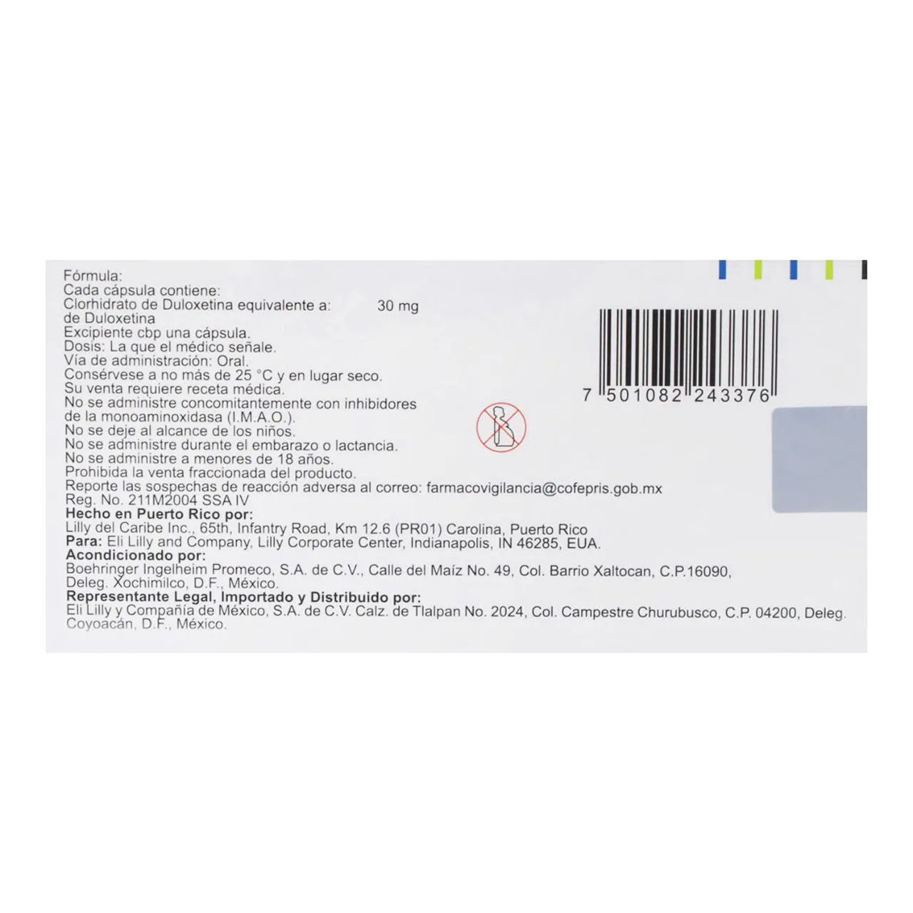 Cymbalta 30 Mg Con 28 Cápsulas - Compra en Prixz