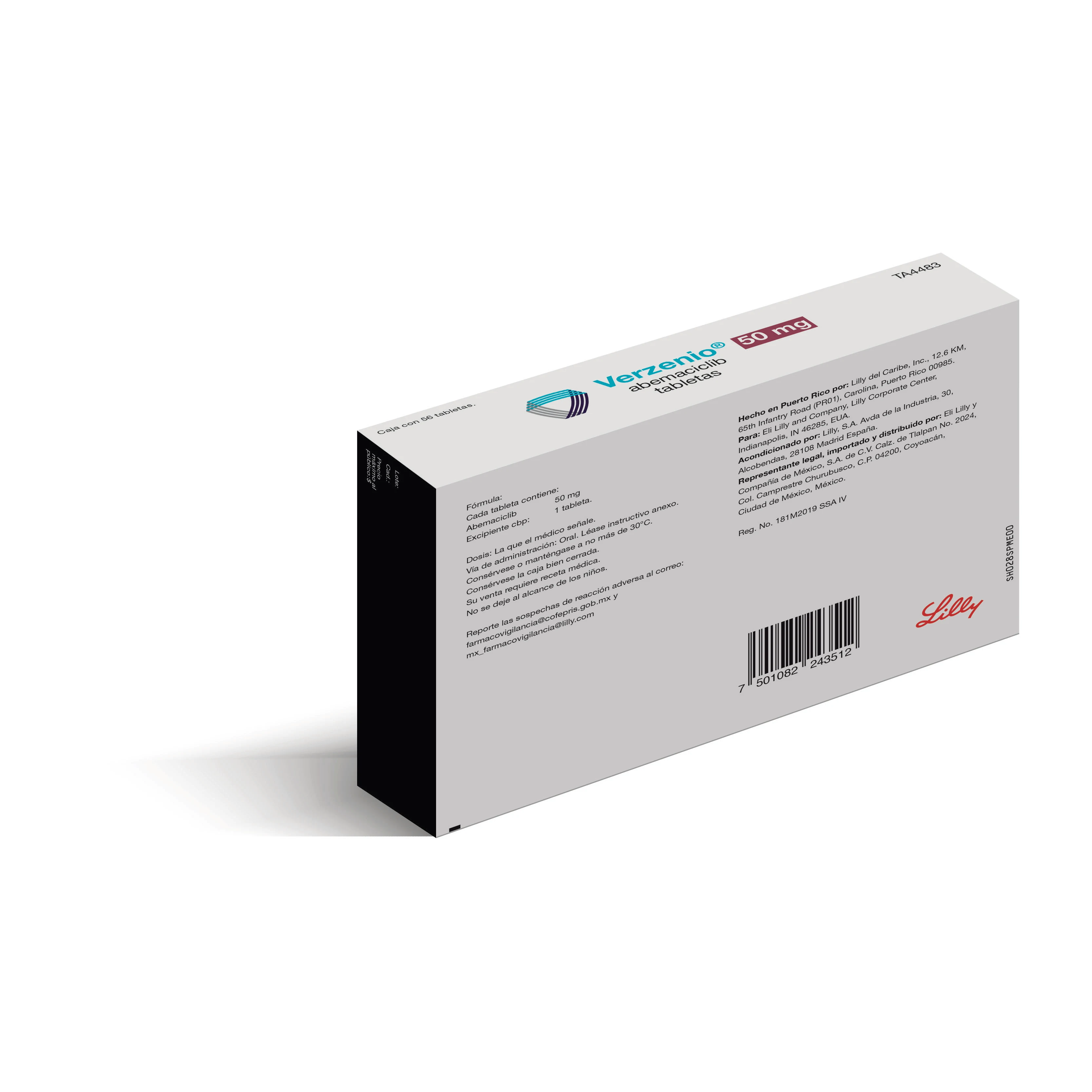 Verzenio Abemaciclib 50 Mg 56 Tabletas - Compra en Prixz