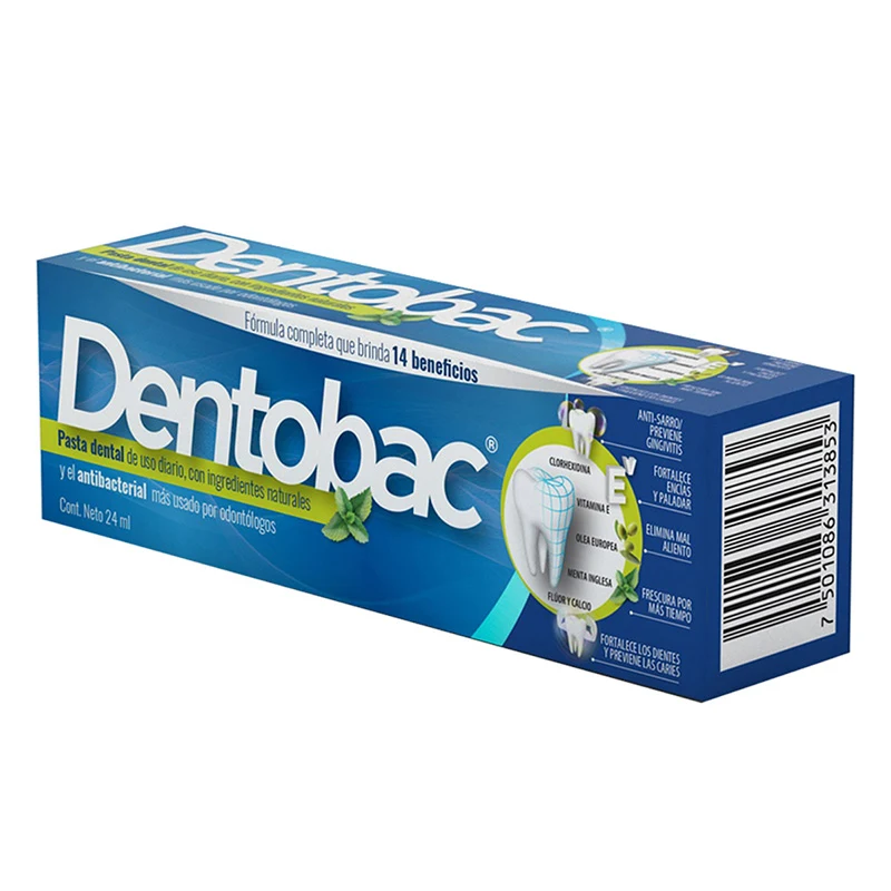 Dentobac Clorhexidina Crema Dental Con 24 Ml - Compra en Prixz