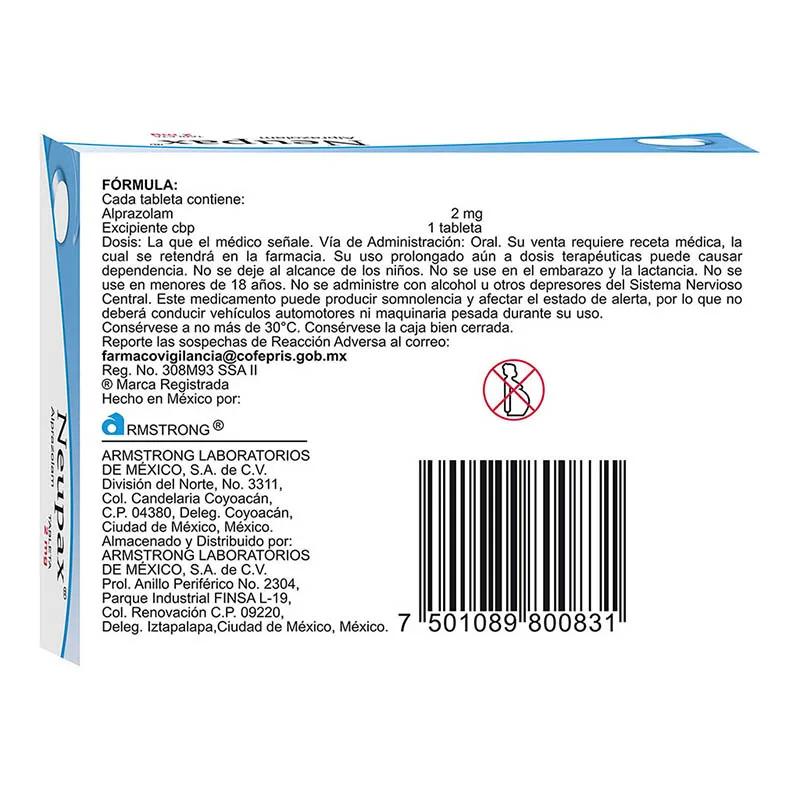 Neupax 2 Mg Con 30 Tabletas - Compra en Prixz