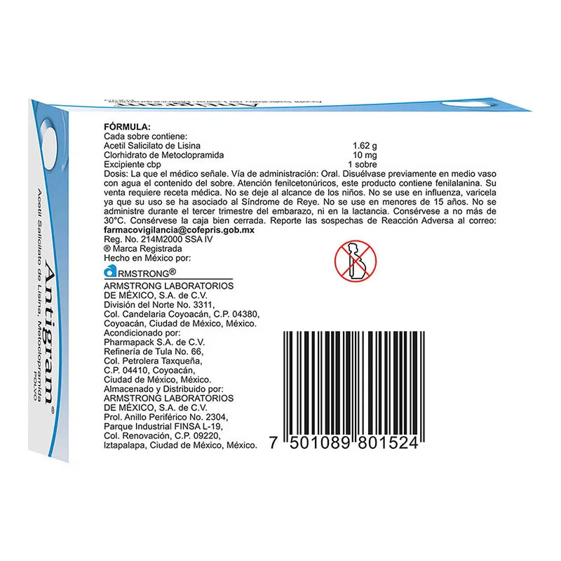 Compra Antigram 1.62 G Con 5 Sobres en Oferta