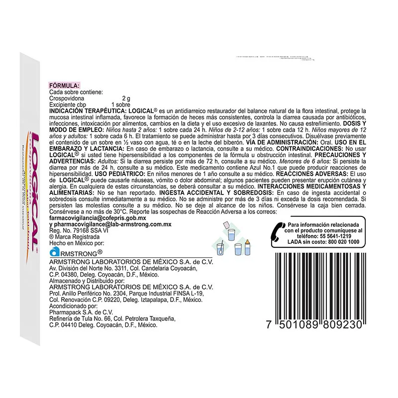 Logical 2 G Polvo Sabor Tutti-Frutti Con 6 Sobres - Compra en Prixz