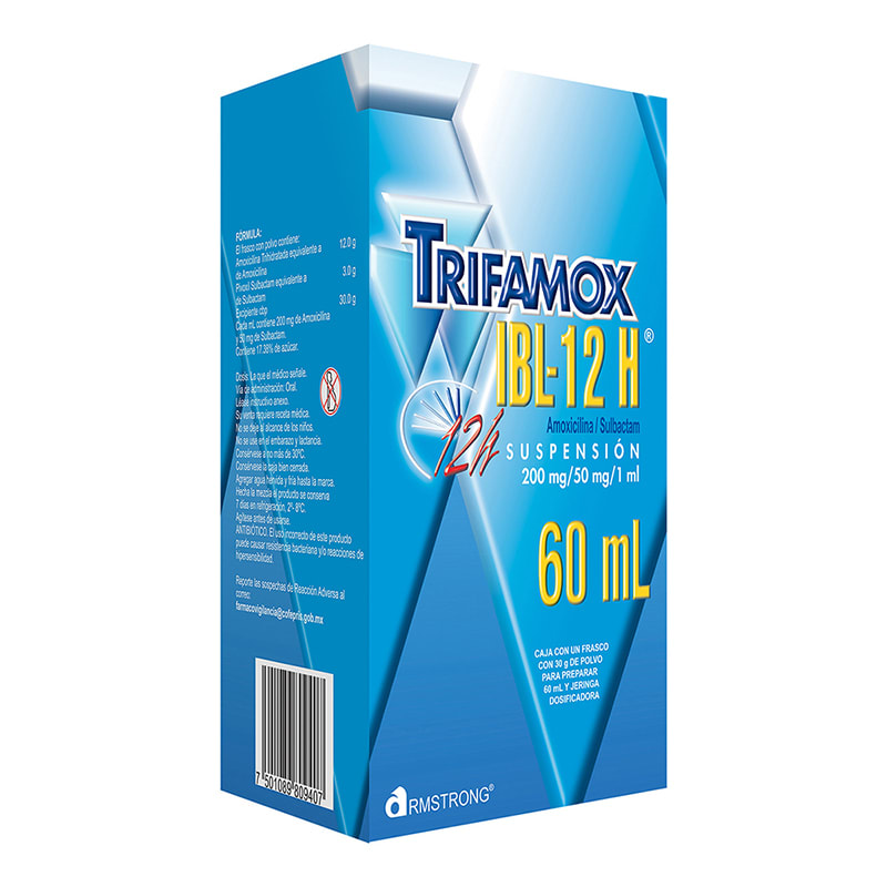 Trifamox Ibl 12H 200/50 Mg Suspensión 60 Ml - Farmacia Prixz