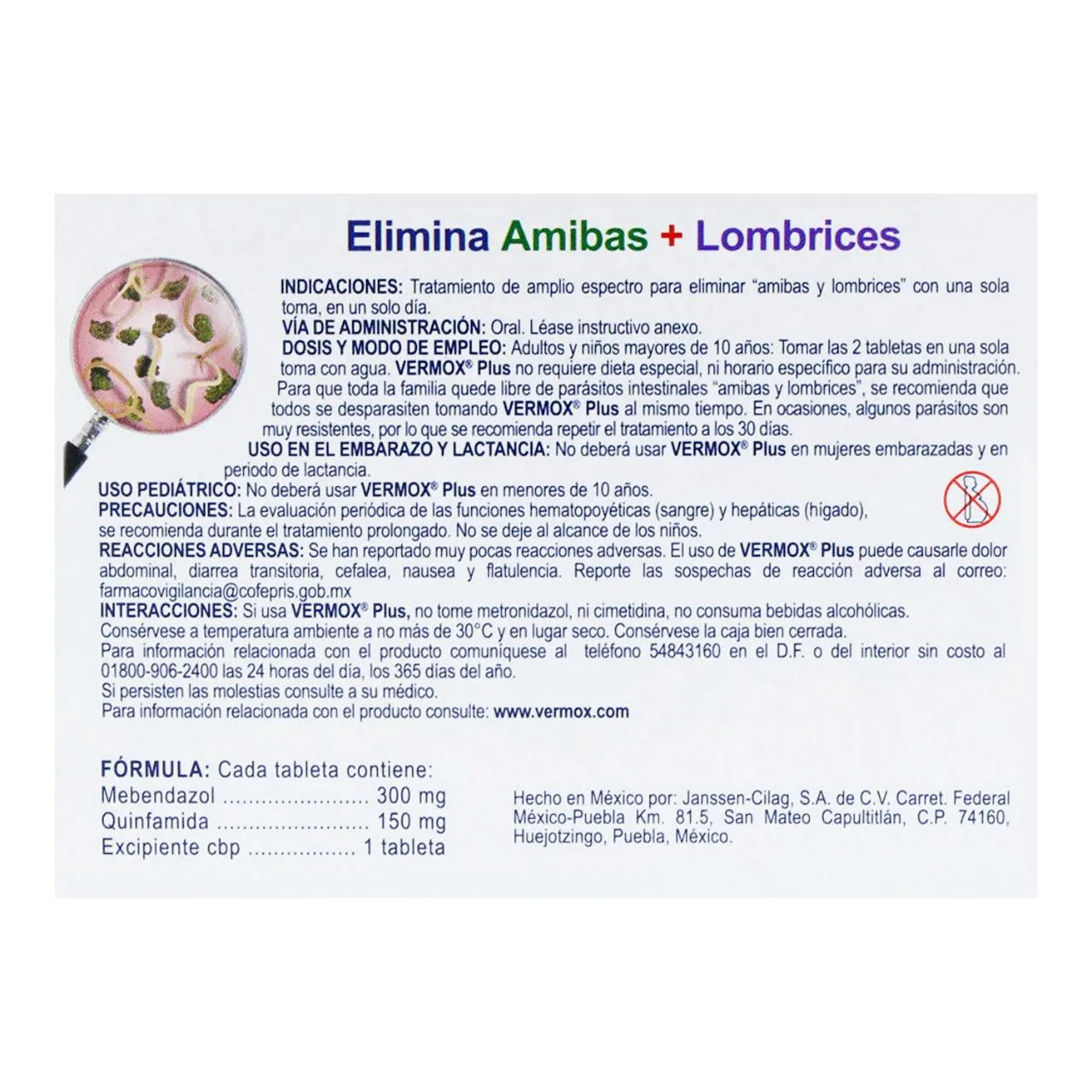 Vermox Plus 300/150 Mg Con 2 Tabletas - Compra en Prixz