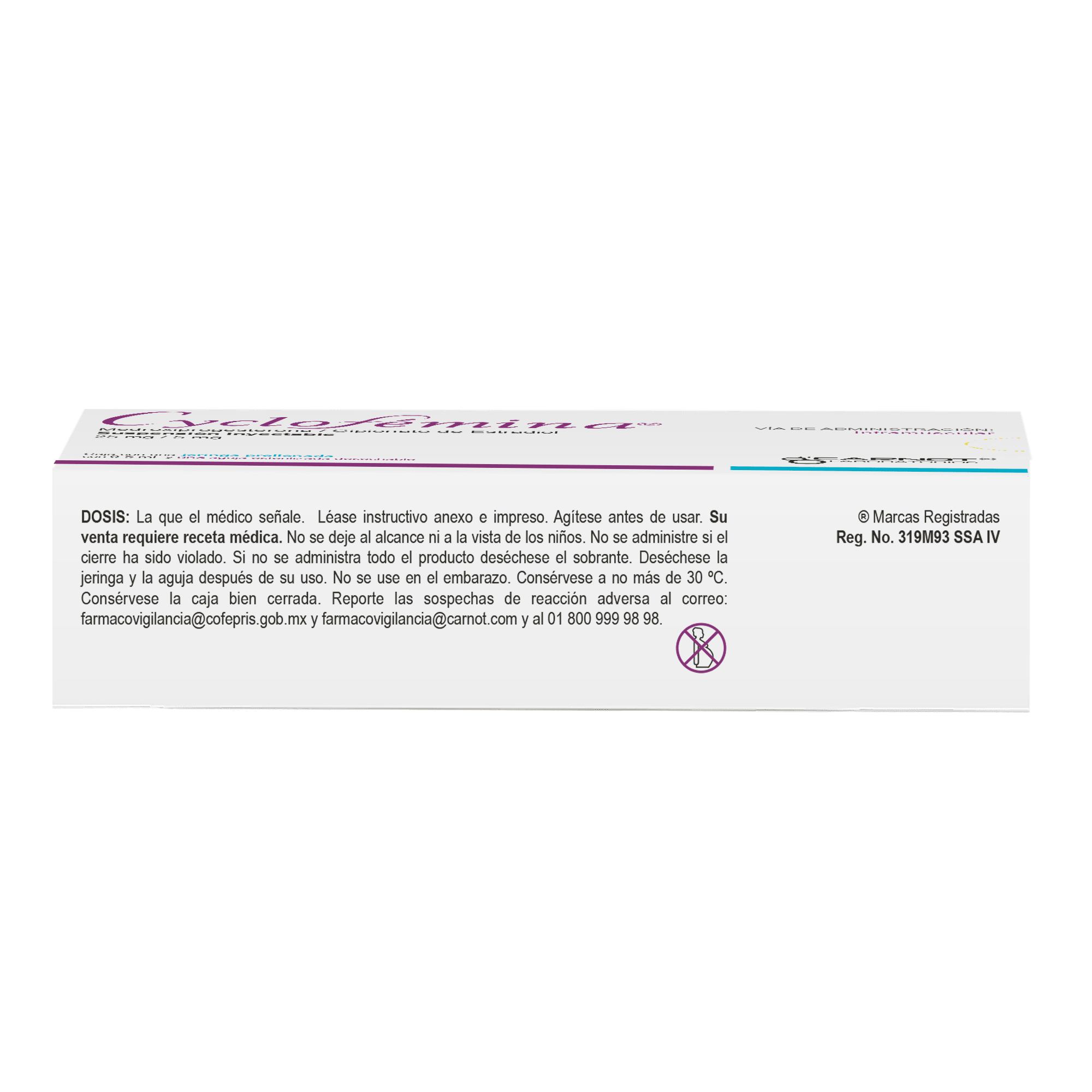 Cyclofemina 25/5 Mg Suspensión Inyectable Con 1 Jeringa Prellenada ...