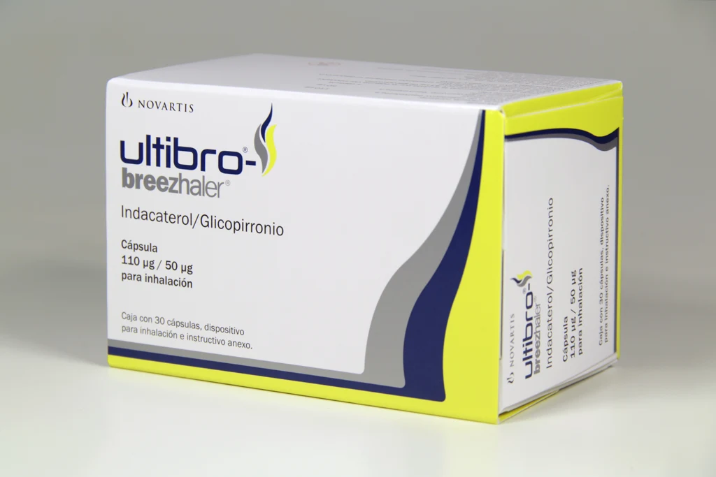 Ultibro breezhaler 110mcg/50mcg 30 cápsulas - Farmacia Prixz