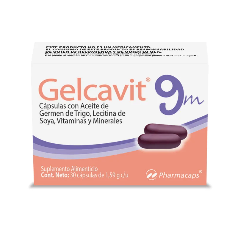 Gelcavit 9 M Suplemento Alimenticio con 30 Cápsulas | Farmacia Online Prixz
