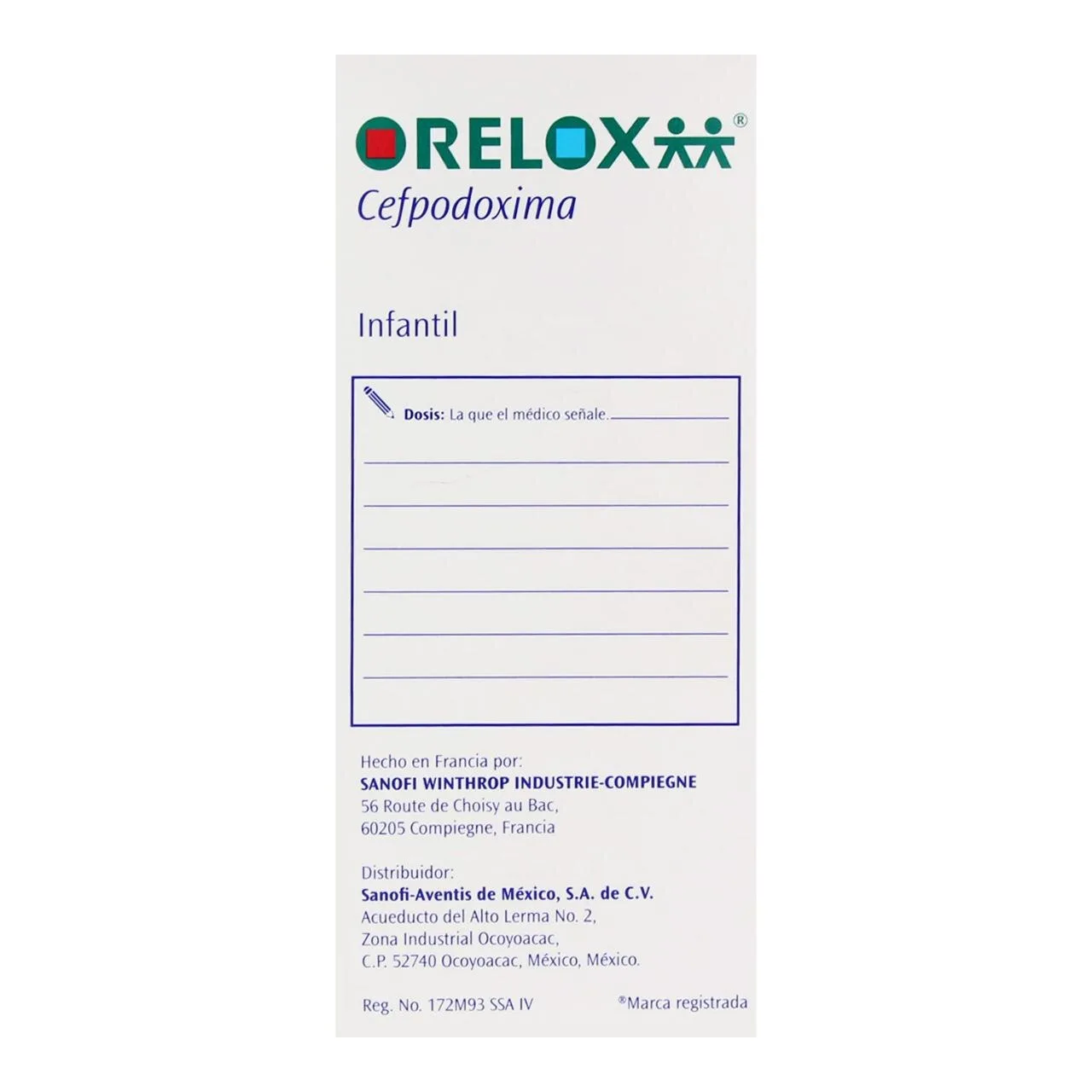 Orelox Infantil 16.7 G Con 100 Ml Suspensión - Compra en Prixz
