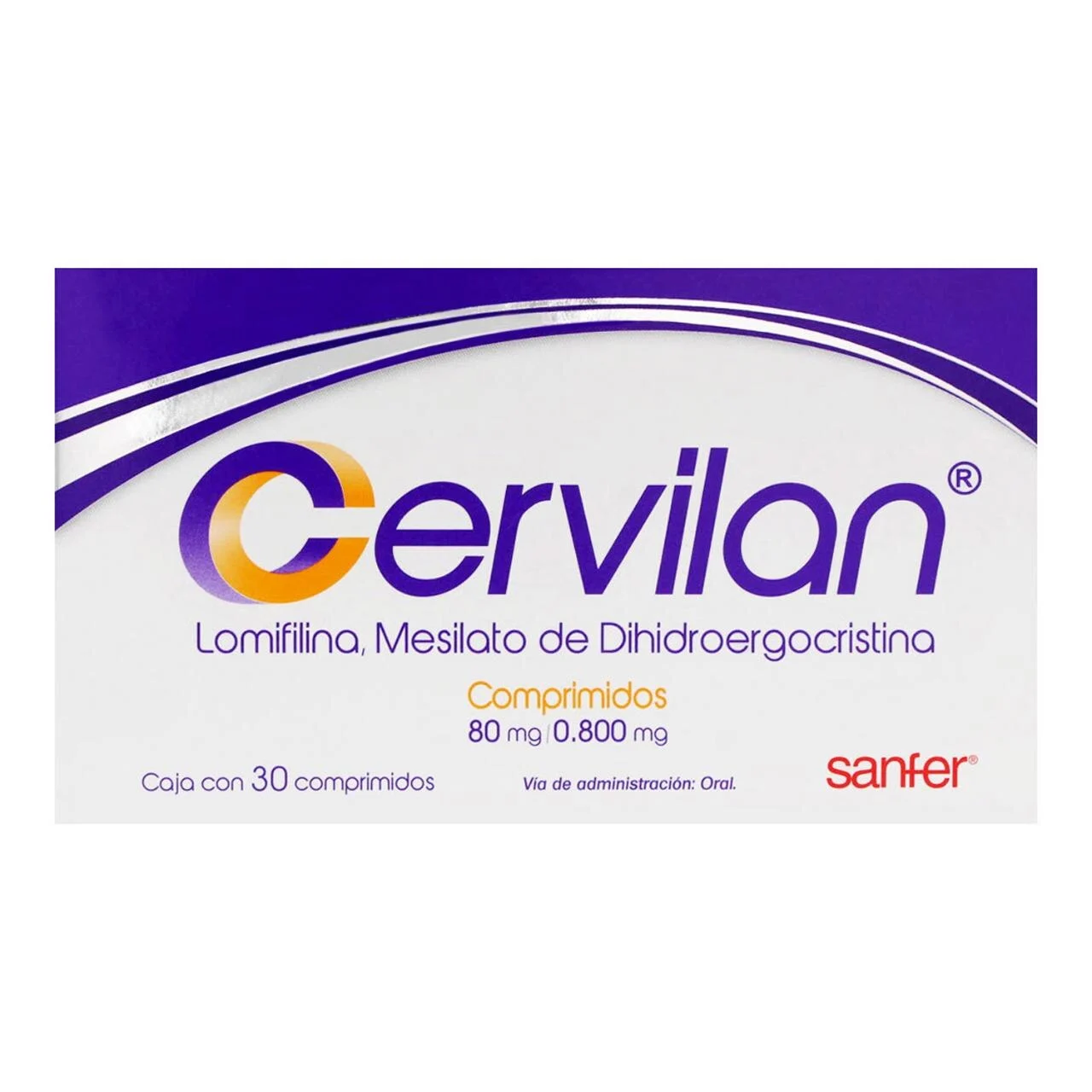 Cervilan 80/0.800 Mg Con 30 Comprimidos - Compra en Prixz
