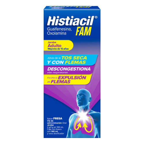 Histiacil Fam Adulto Jarabe Tos 2/1 G Con 140 ml - Compra en Prixz