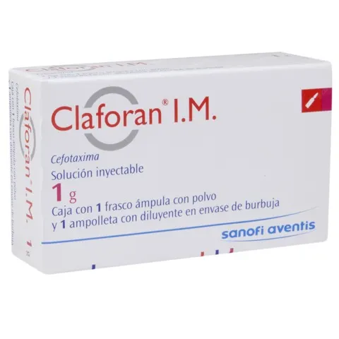 Claforan im cefotaxima 1 g con 1 solución inyectable - Compra en Prixz