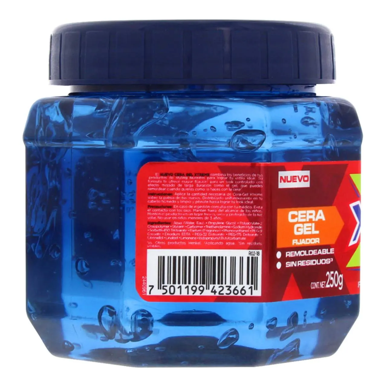 Cera gel xtreme professional efecto mojado para cabello 250 gr ...