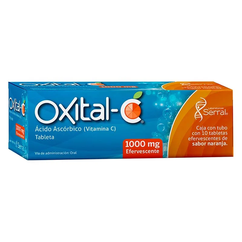 Oxital-C 1G Tubo 10 Tabletas Efervescentes - Farmacia Prixz