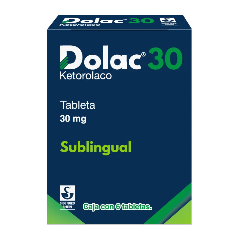 Dolac 30 Mg Con 6 Tabletas Sublinguales - Compra en Prixz