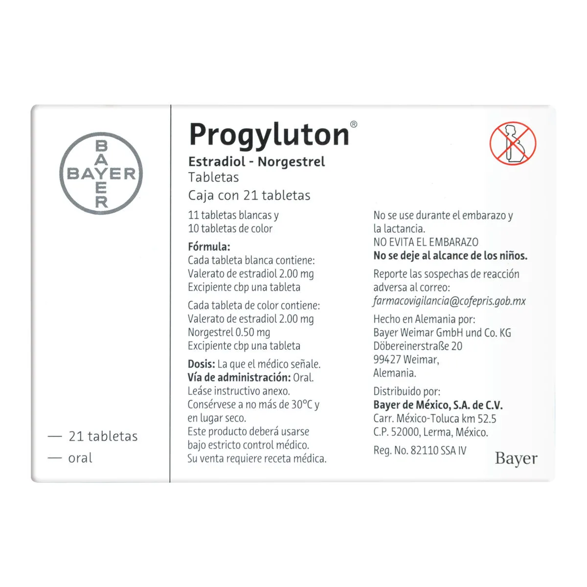 Progyluton 2 Mg Con 21 Tabletas - Compra en Prixz