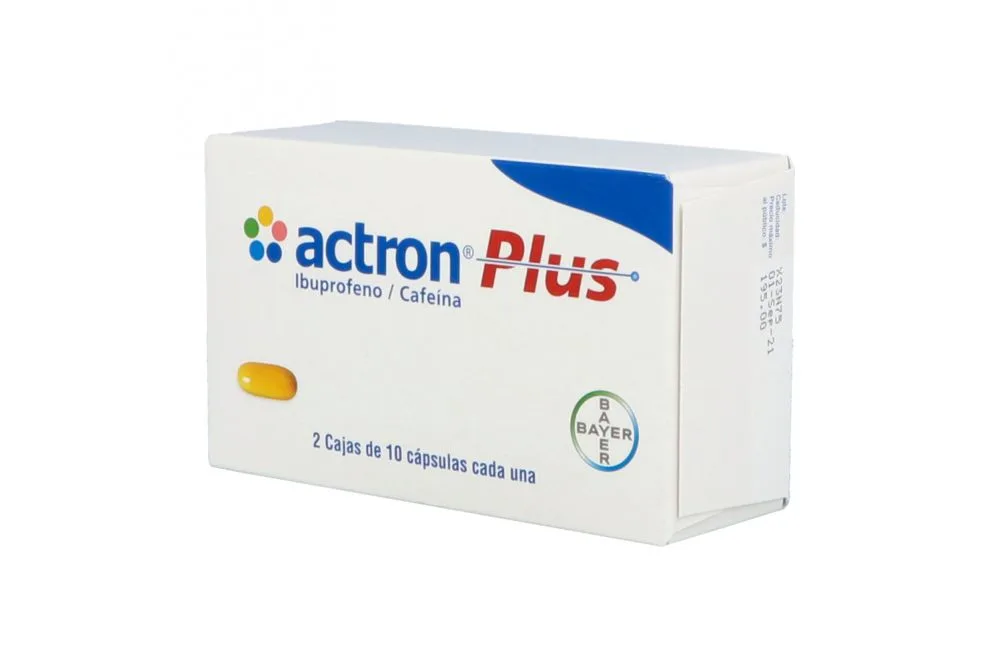Actron Plus 400/100 Mg Con 20 Cápsulas - Compra en Prixz