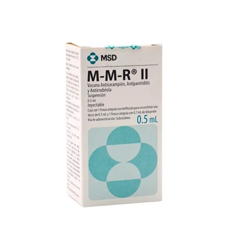 Mmr Ii 0.5 Ml 1Dosis Suspension Vial & Dil Mex - Compra en Prixz