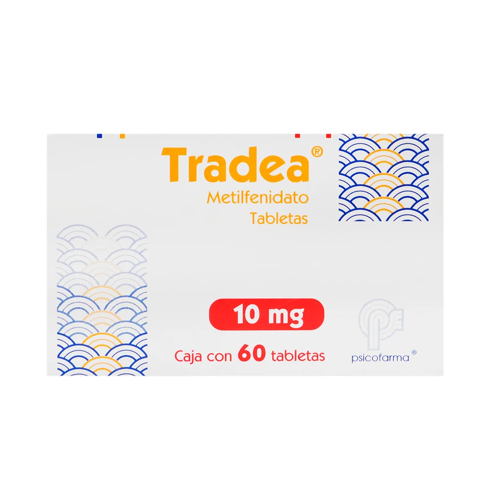 TRADEA Tabletas 10 mg C60 – Tratamiento para TDAH