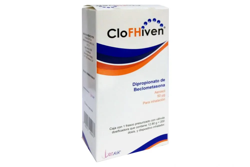 Clofhiven 50 Mcg Suspensión Bucal En Aerosol Con 200 Dosis Prixz ...