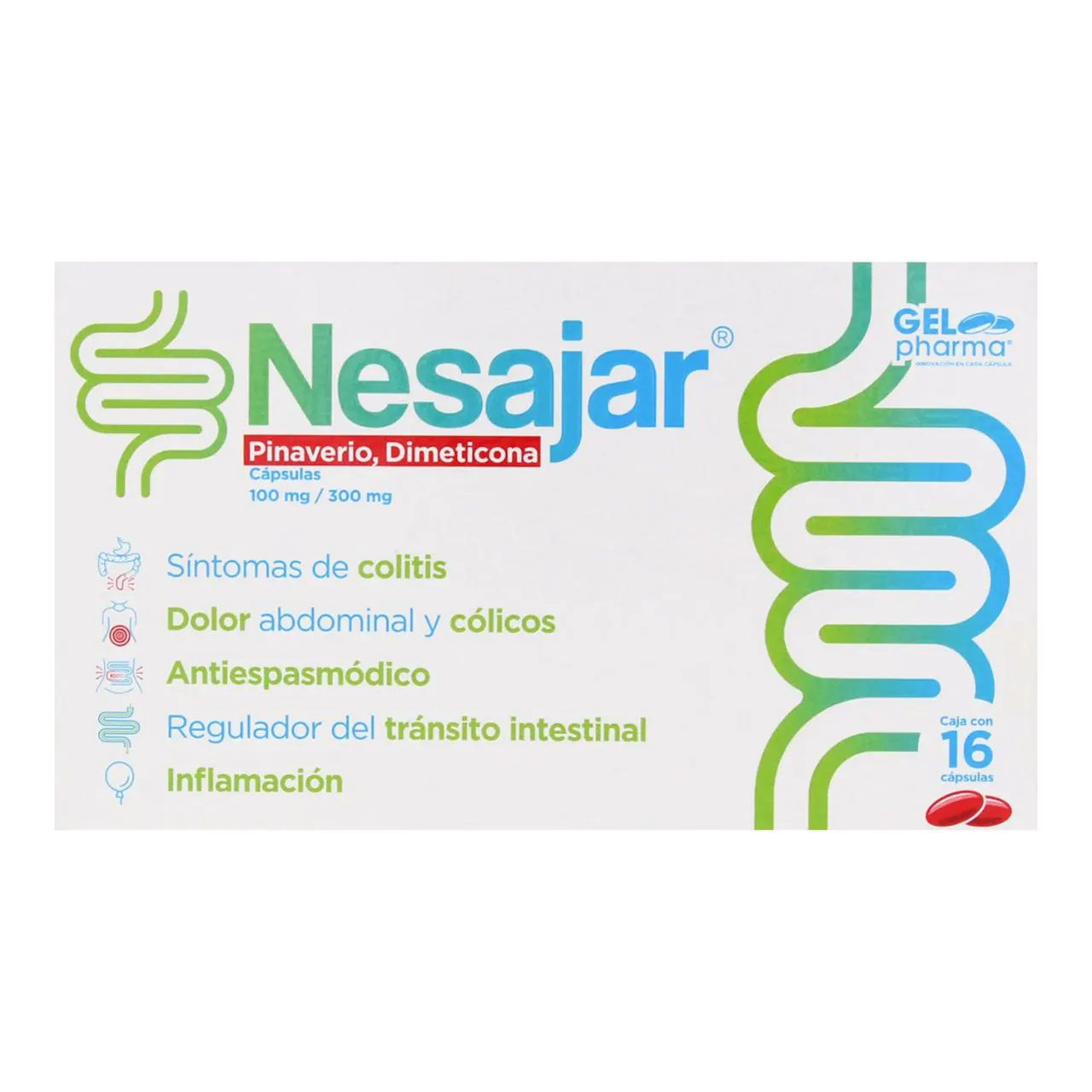 Nesajar 100/300 Mg Con 16 Cápsulas - Compra en Prixz