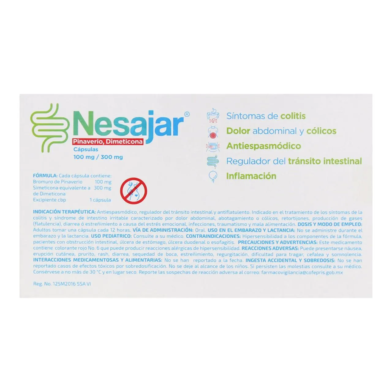 Nesajar 100/300 Mg Con 16 Cápsulas - Compra en Prixz