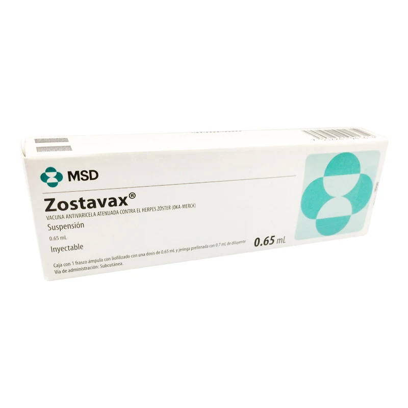 Zostavax virus vivo atenuado de la varicela 19400 ui con 1 suspensión ...
