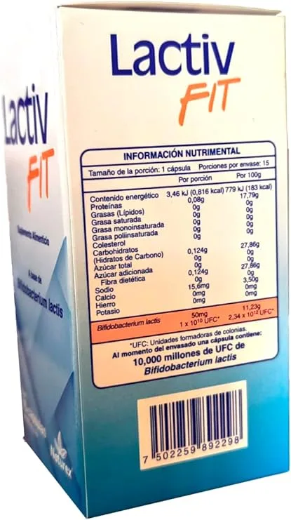 Lactiv Fit Suplemento Alimenticio Con 15 Cápsulas - Compra en Prixz