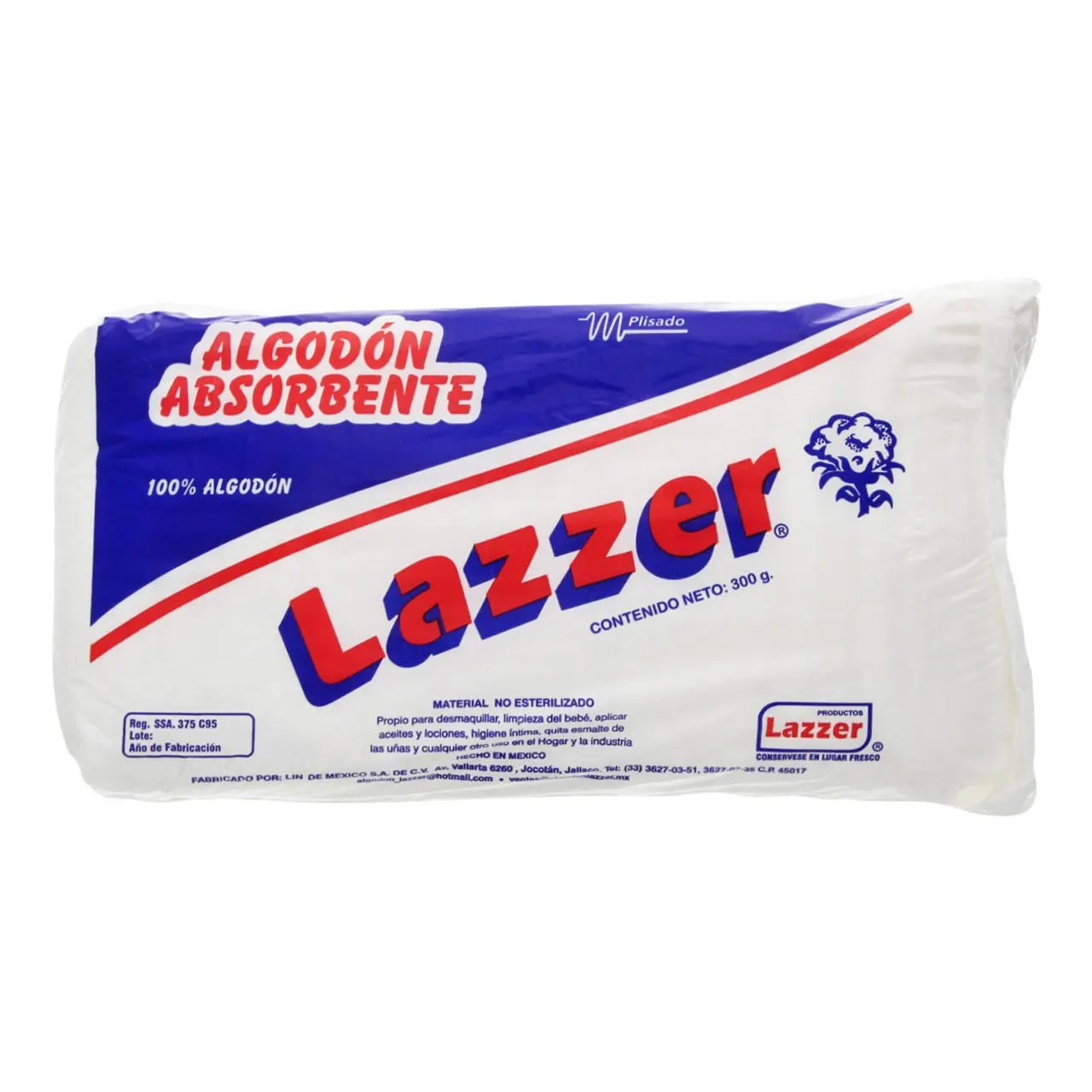 Algodón Lazzer 300Gr Plisado - Compra en Prixz