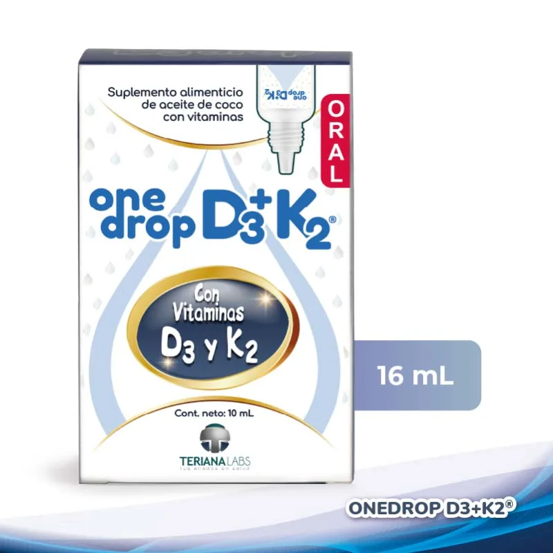 One Drop D3+K2 Suplemento Vitamínico Con 10 Ml De Solución - Compra en Prixz