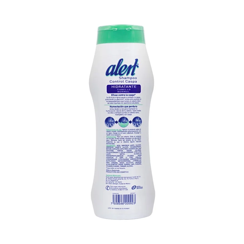 Alert Shampoo Control Caspa Hidratante Con 700 Ml - Compra en Prixz