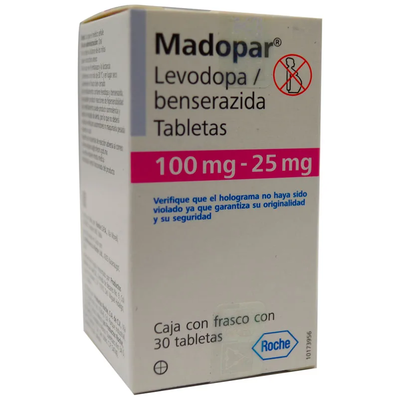 Madopar 100/25 Mg Con 30 Tabletas - Farmacia Prixz