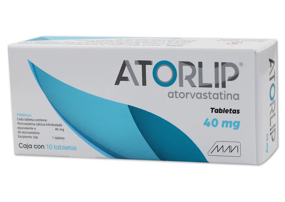 Atorlip 40 Mg Con 10 Tabletas | Farmacia Online Prixz