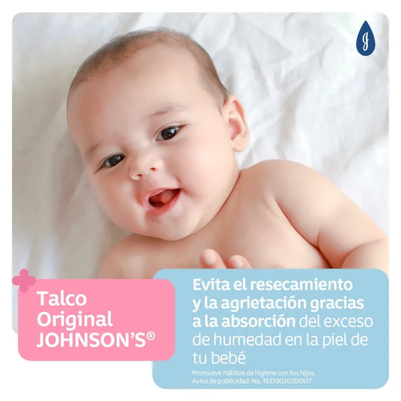 Johnson'S Baby Original Talco Para Bebés Protección Pura 400 G - Compra ...