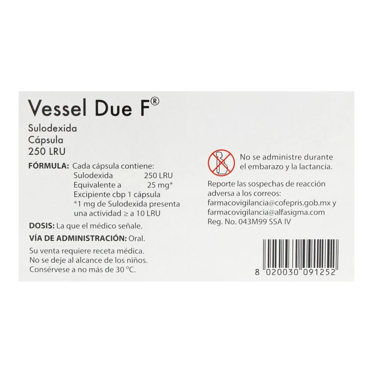 Vessel 250 Lru Con 50 Cápsulas - Compra en Prixz