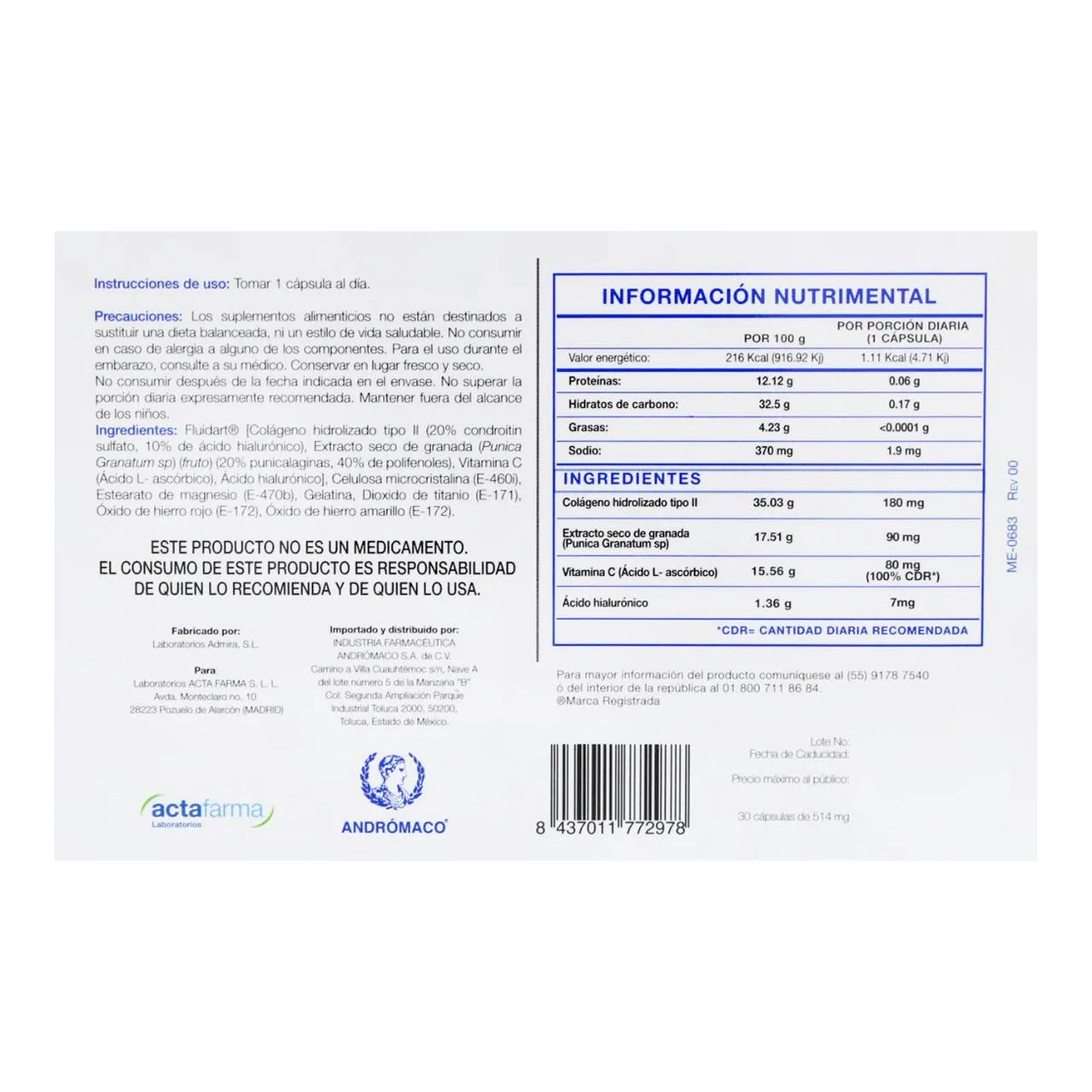 Kínisi Multivitamínico Suplemento Alimenticio Con 30 Cápsulas - Compra ...