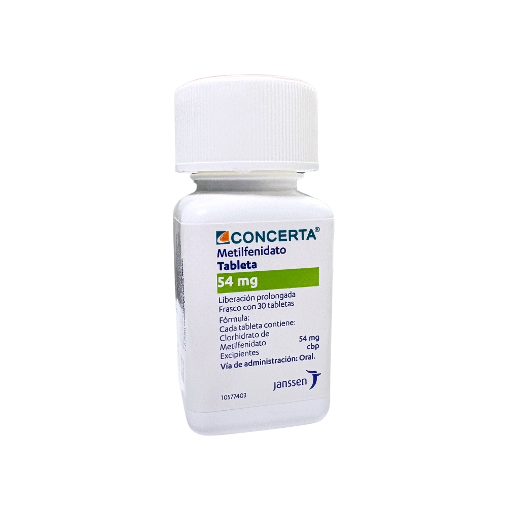 Concerta 54 mg oral tabletas C30 - Tratamiento para TDAH