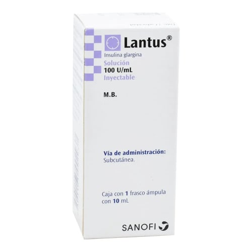 Lantus Insulina Glargina 100 U / Ml Ampolleta Con 10 Ml | Farmacia ...