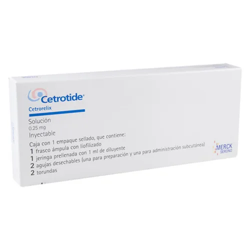 Cetrotide cetrorelix 0.25 mg con 1 solución inyectable en Prixz.com