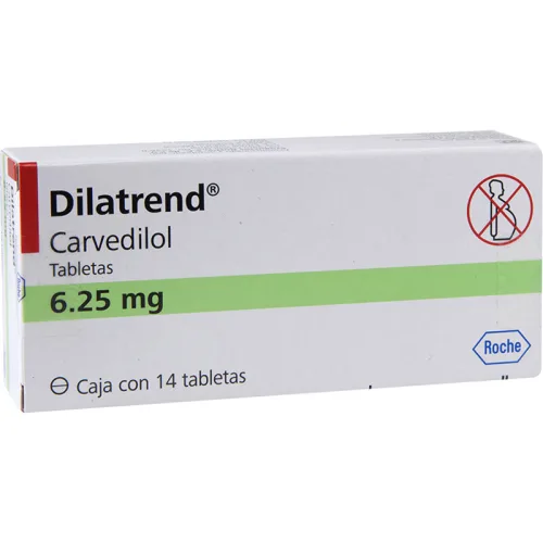 Dilatrend 6.25 mg Tabletas C14 – Gestión de hipertensión