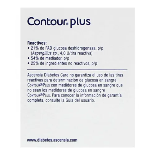 Contour Plus 50 Tiras Reactivas | Monitoreo de Glucosa
