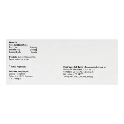 Sibilla 2/0.03 Mg Con 21 Tabletas | Farmacia Online Prixz