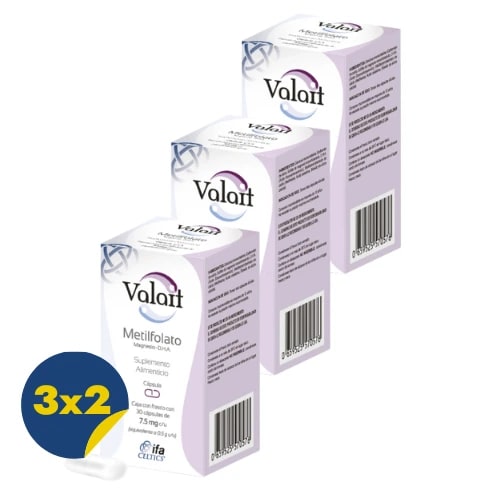Valait 7.5 Mg Suplemento Con Metilfolato 30 Cápsulas Pack 3X2 Prixz Farmacia Online