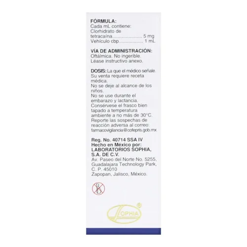 PONTI Solución Oftálmica 10 ML – Anestesia local