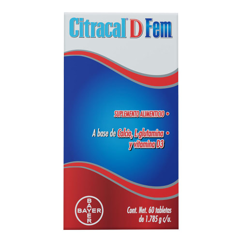 Citracal D Fem Suplemento Alimenticio Con 60 Tabletas | Farmacia Online ...